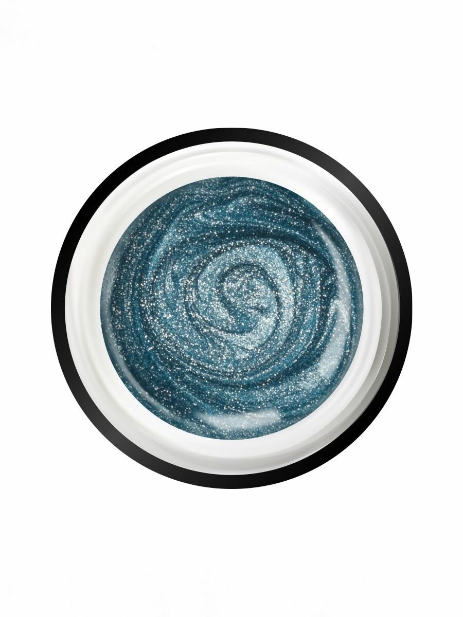 Nail Club Гель-краска с шиммером и с липким слоем GO-111 Blue Lace