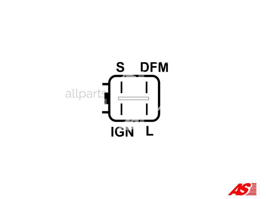 AS ARE0045 Реле-регулятор напряжения генератора TOYOTA AVENSIS 00-08/COROLLA 03-09/Hiace #H1#/#H2# 2.5D 01- 2KD