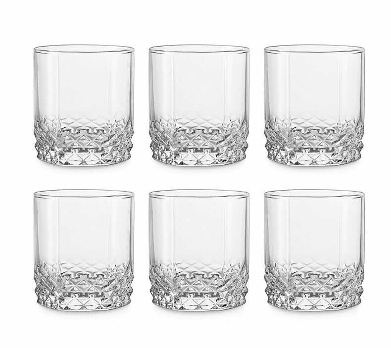 Набор бокалов LIKE IT 6 штук 325 мл высота 11 см стекло для напитков