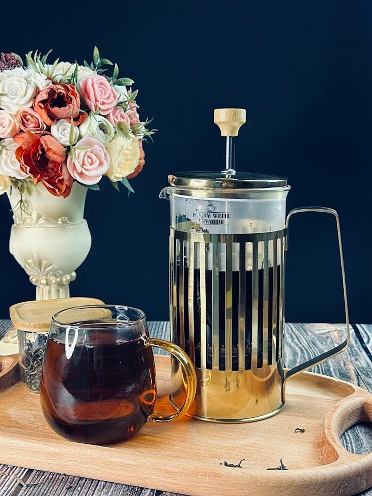 Френч-пресс Lenardi, стеклянный 1000 мл