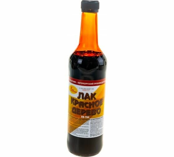 Лак ХВ-784 новбытхим красное дерево 0,5л 12 1793