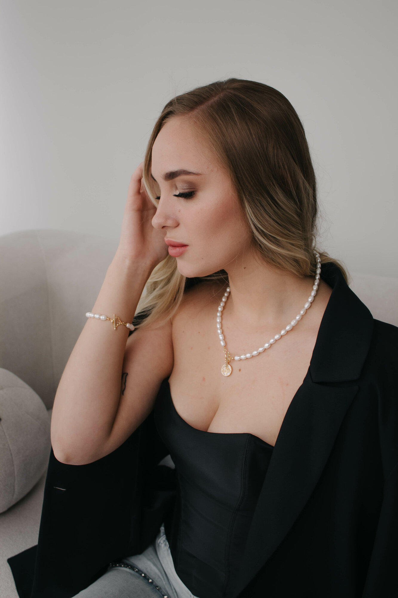 Браслет, жемчуг культивированный, жемчуг пресноводный, жемчуг пресноводный культивированный