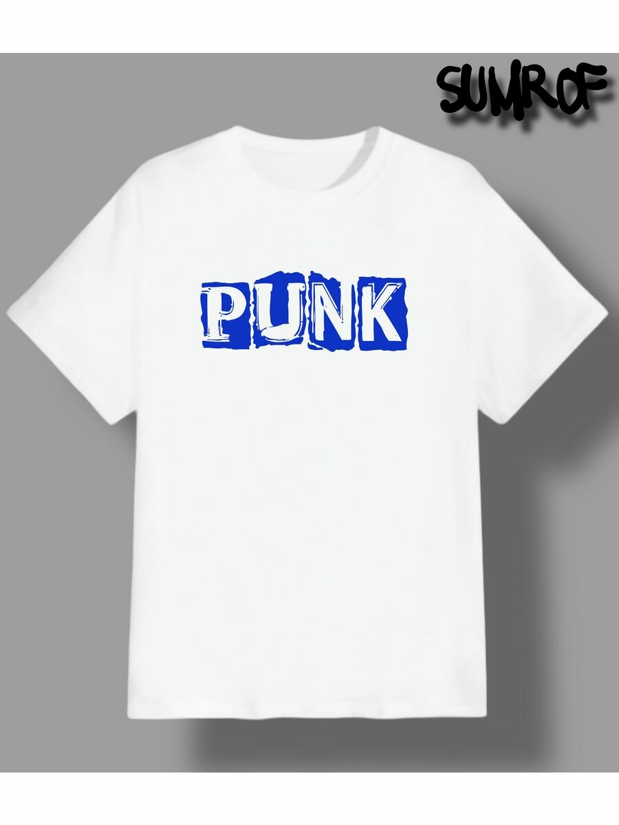 Футболка с надписью punk панк