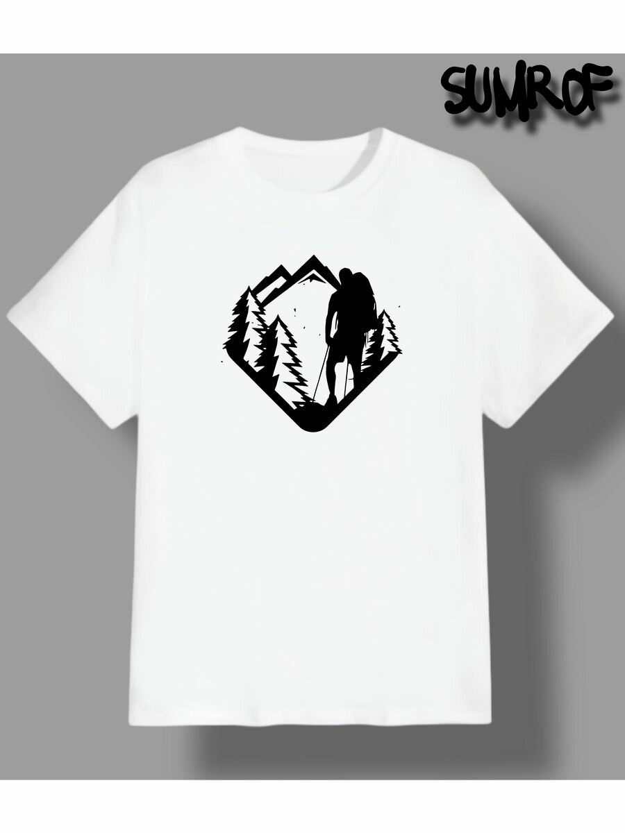 Футболка поход тур горы лес