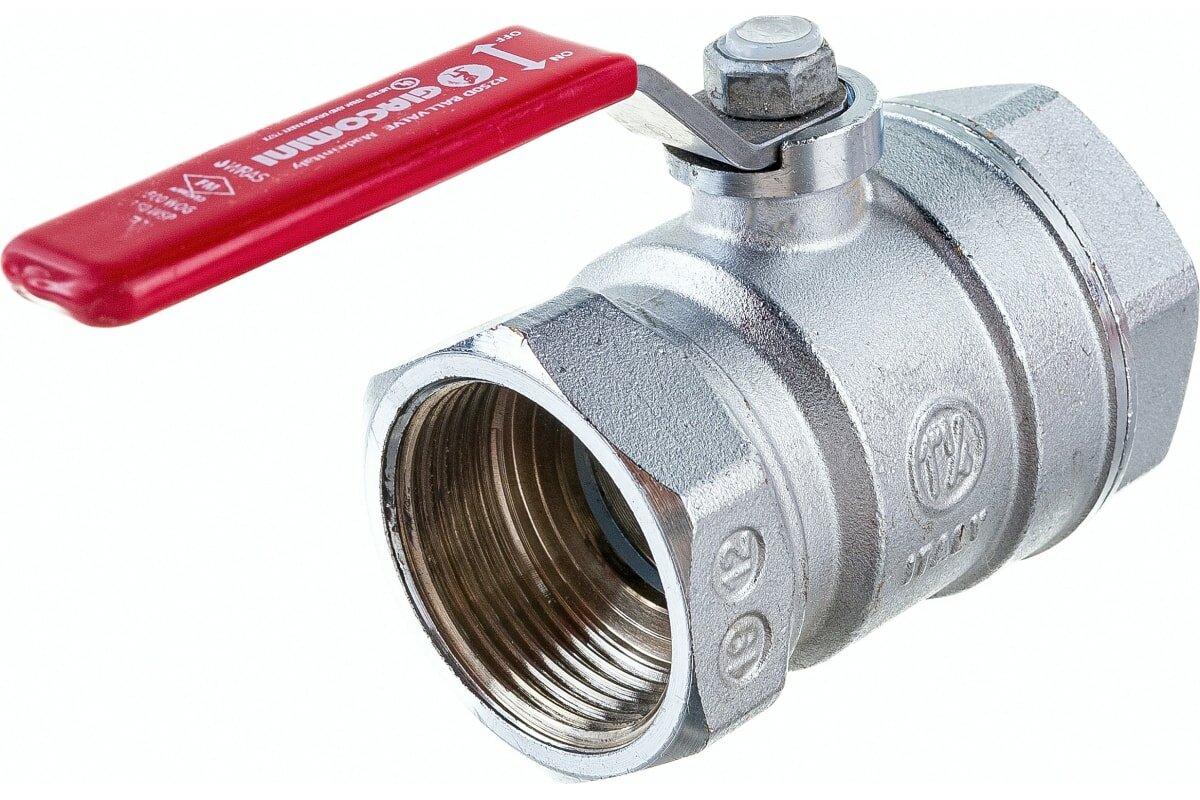 Кран шаровый, лат, 11/4 вн. р./вн. р, с длинной ручкой, Giacomini