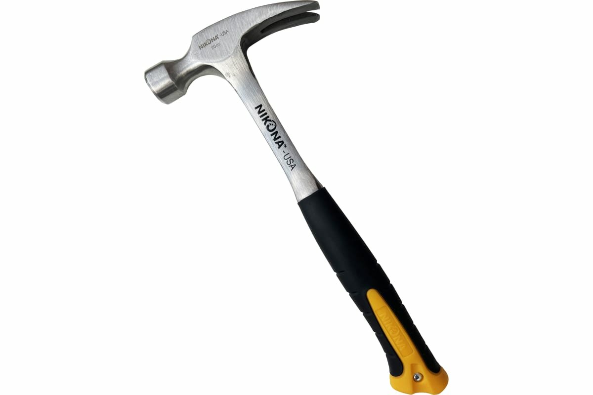 NIKONA молоток столярный ANTISHOCK с обрезиненной металлической ручкой 20oz 60-634