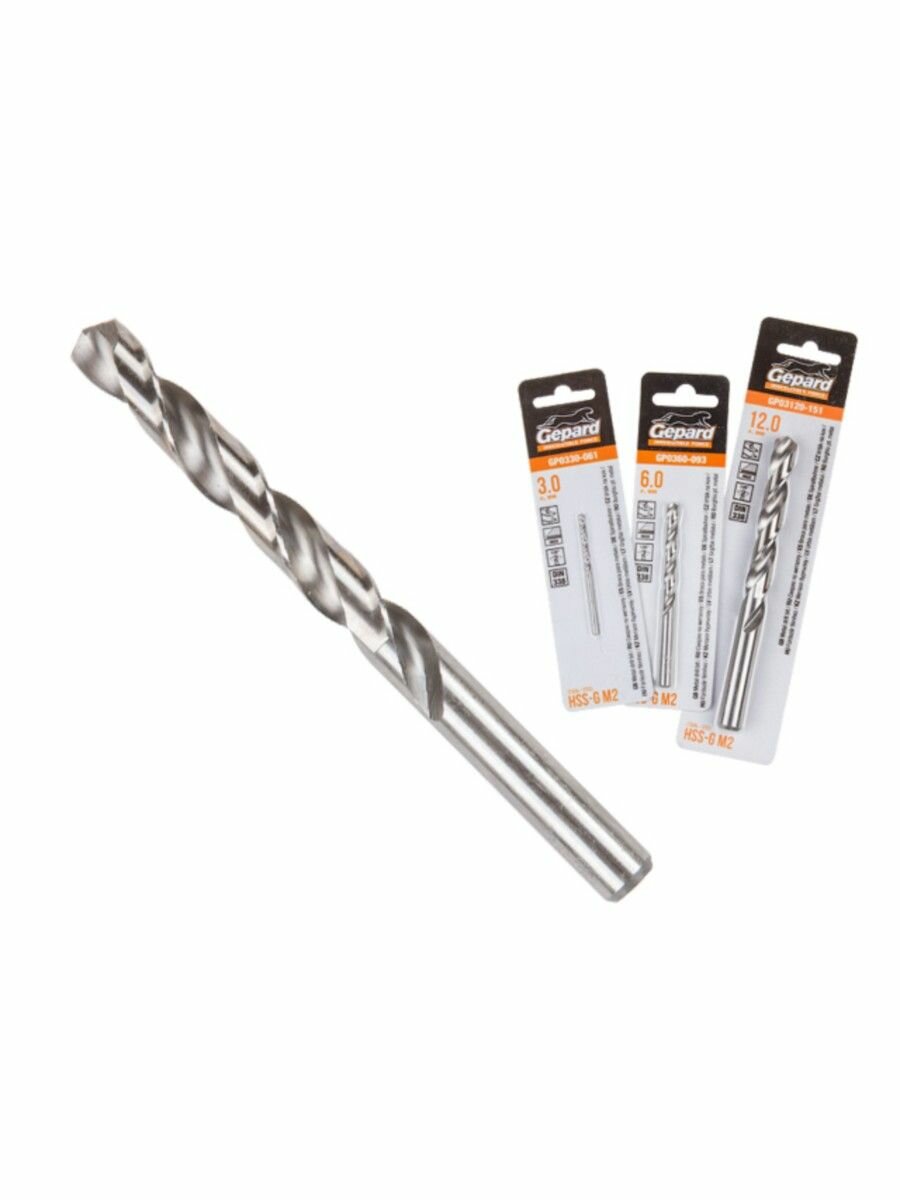Gepard Сверло по металлу 2 шт, 2x24x49 мм, HSS-G GP0320-049
