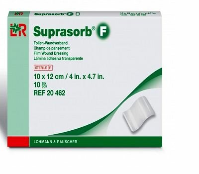 10шт Suprasorb F 10x12 см стерильная пленка раневое покрытие для заживления