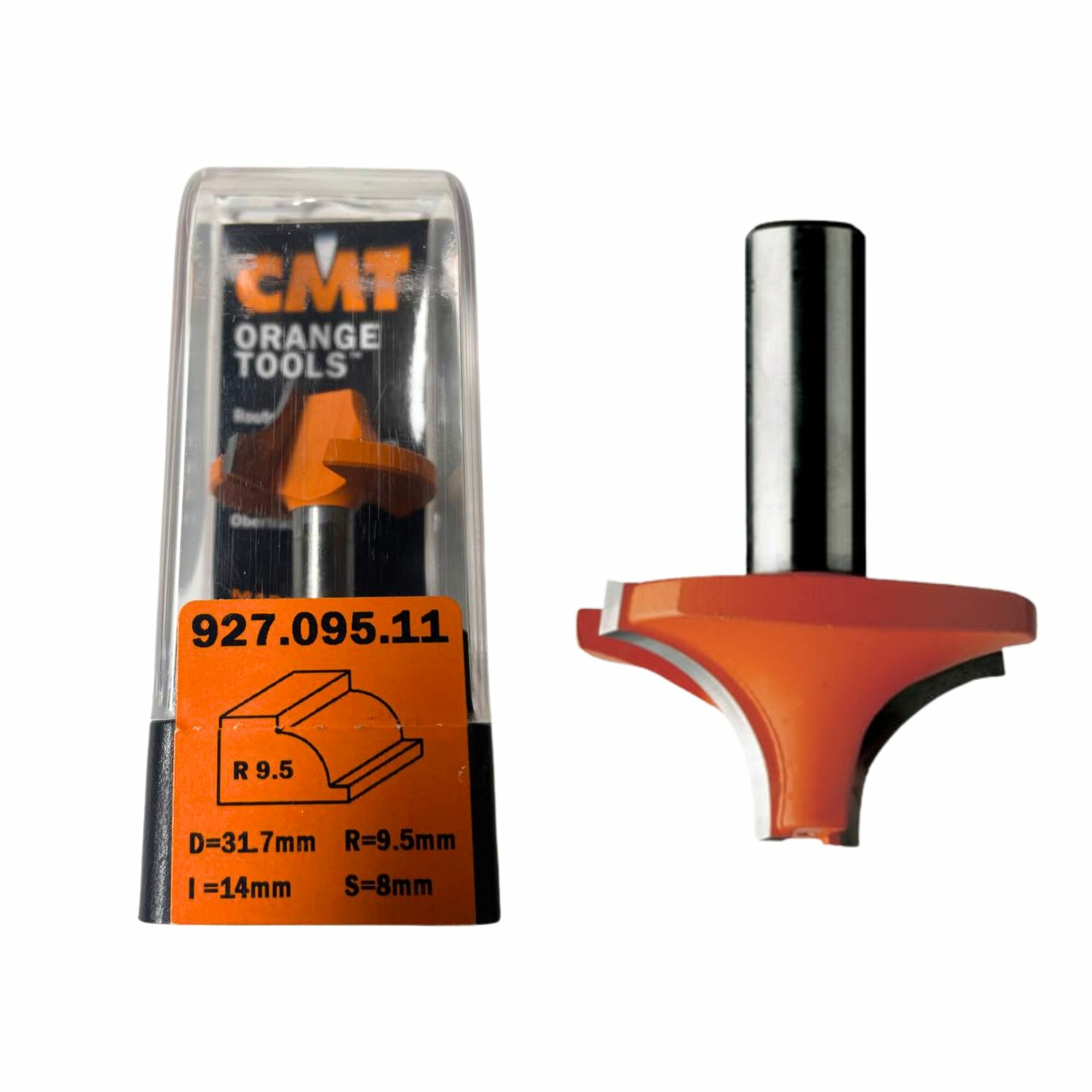 Фреза радиусная (31.7х14 мм; R 9.5 мм; S 8 мм) CMT 927.095.11