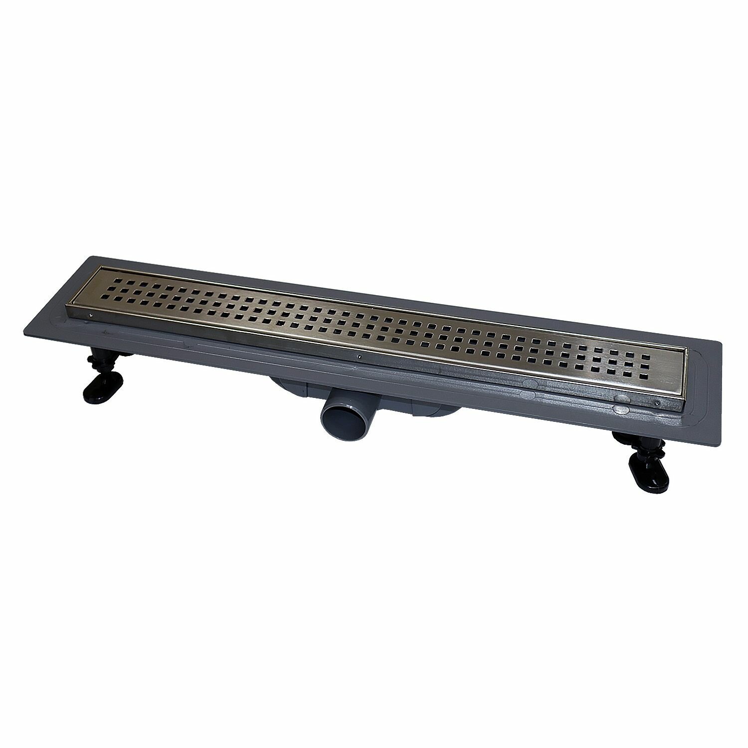 Душевой лоток AZARIO CUBE 900 мм, боковой слив D40, пластиковый, решетка из нержавеющей стали (AZCP11-90 Cube)