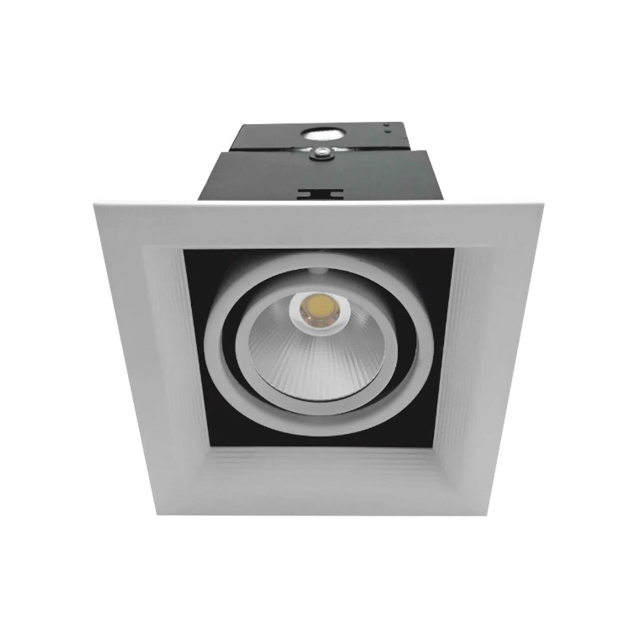 42-012 Светодиодный светильник встраиваемый, Грильято, 7Вт, 500Лм, 6500К, 120х120х125мм.