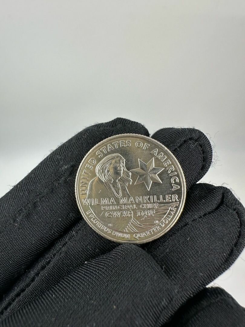 Монета 25 центов 2022 год США Вилма Манкиллер (Вильма) Выдающиеся Женщины Америки UNC двор D