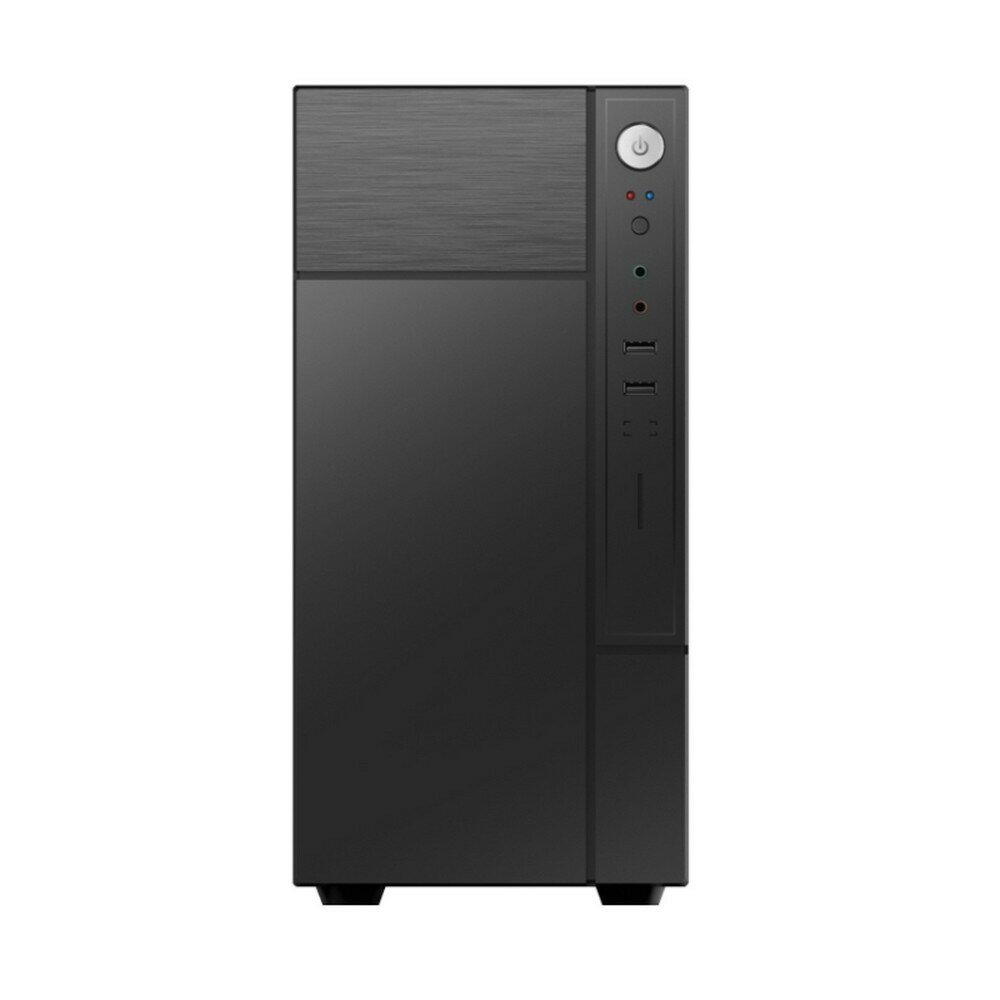 Корпус FOXLINE MiniTower Forza FZ-017 450W black (mATX, 450W, 2xUSB2.0, no fan) (FZ-017-SX450R)