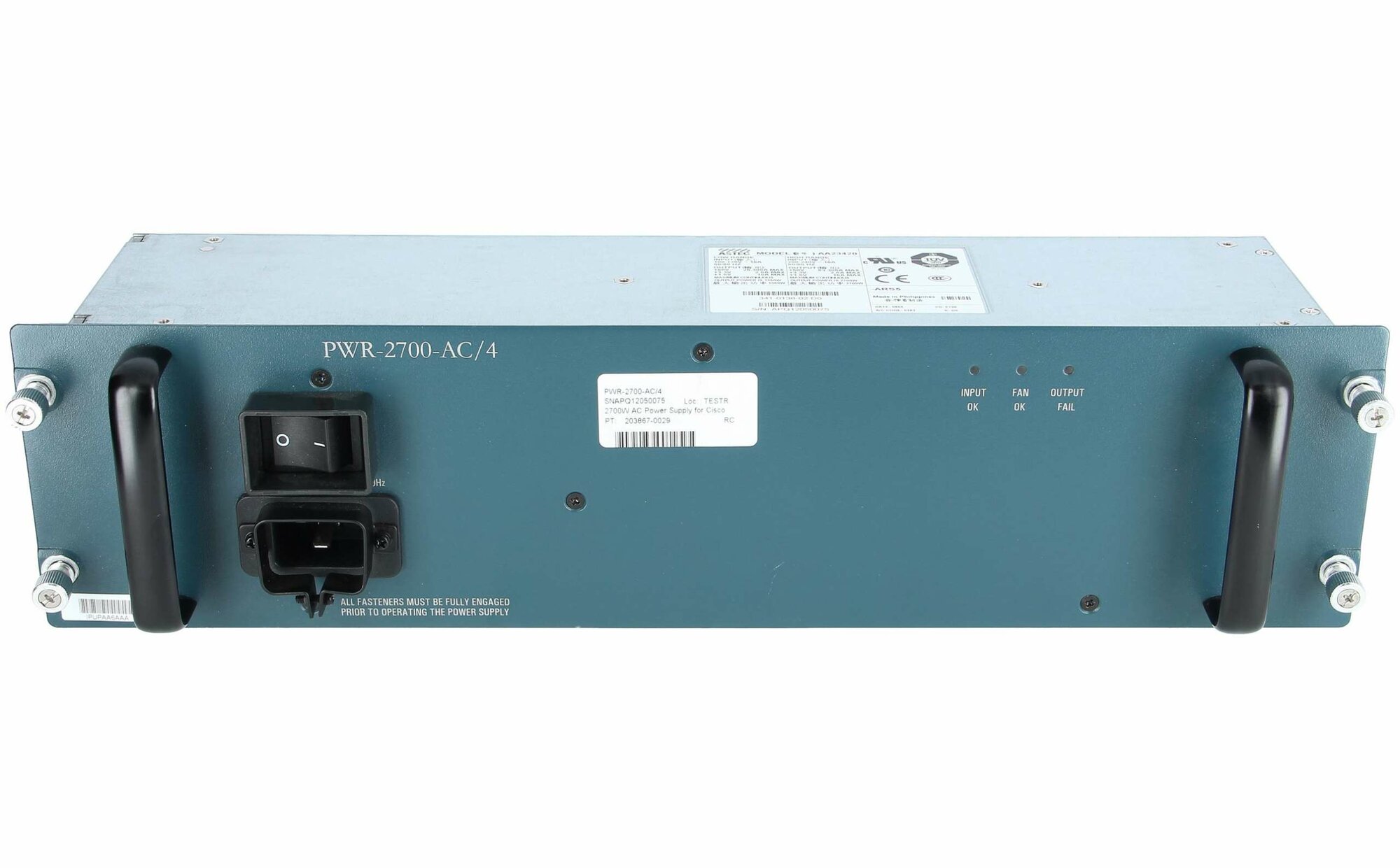 Блок питания Cisco PWR-2700-AC/4 2700 Вт 100-240 В AA23420