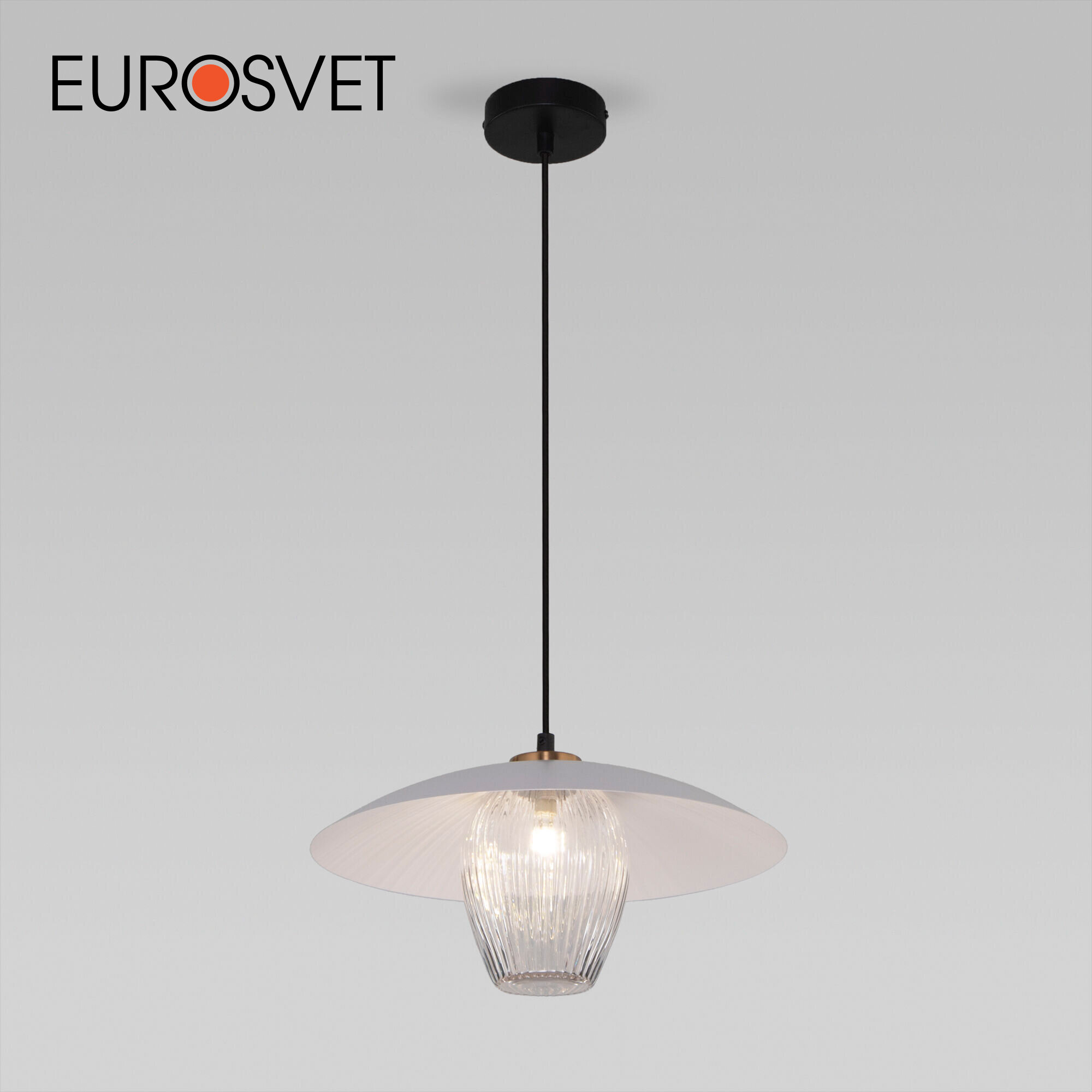 Подвесной светильник Eurosvet Kamari 50259/1, G9, 25 Вт, белый/прозрачный