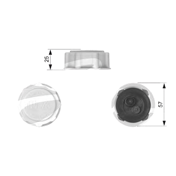 GATES RC227 (1214800109 / 1647751 / 1650630) крышка расширит. бачка Ford (Форд) / opel