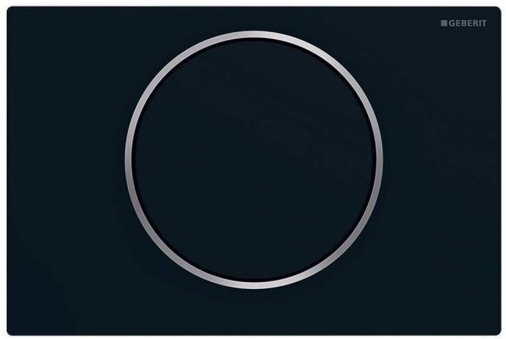 Кнопка смыва для инсталляции Geberit Sigma 10, черный матовый/хром