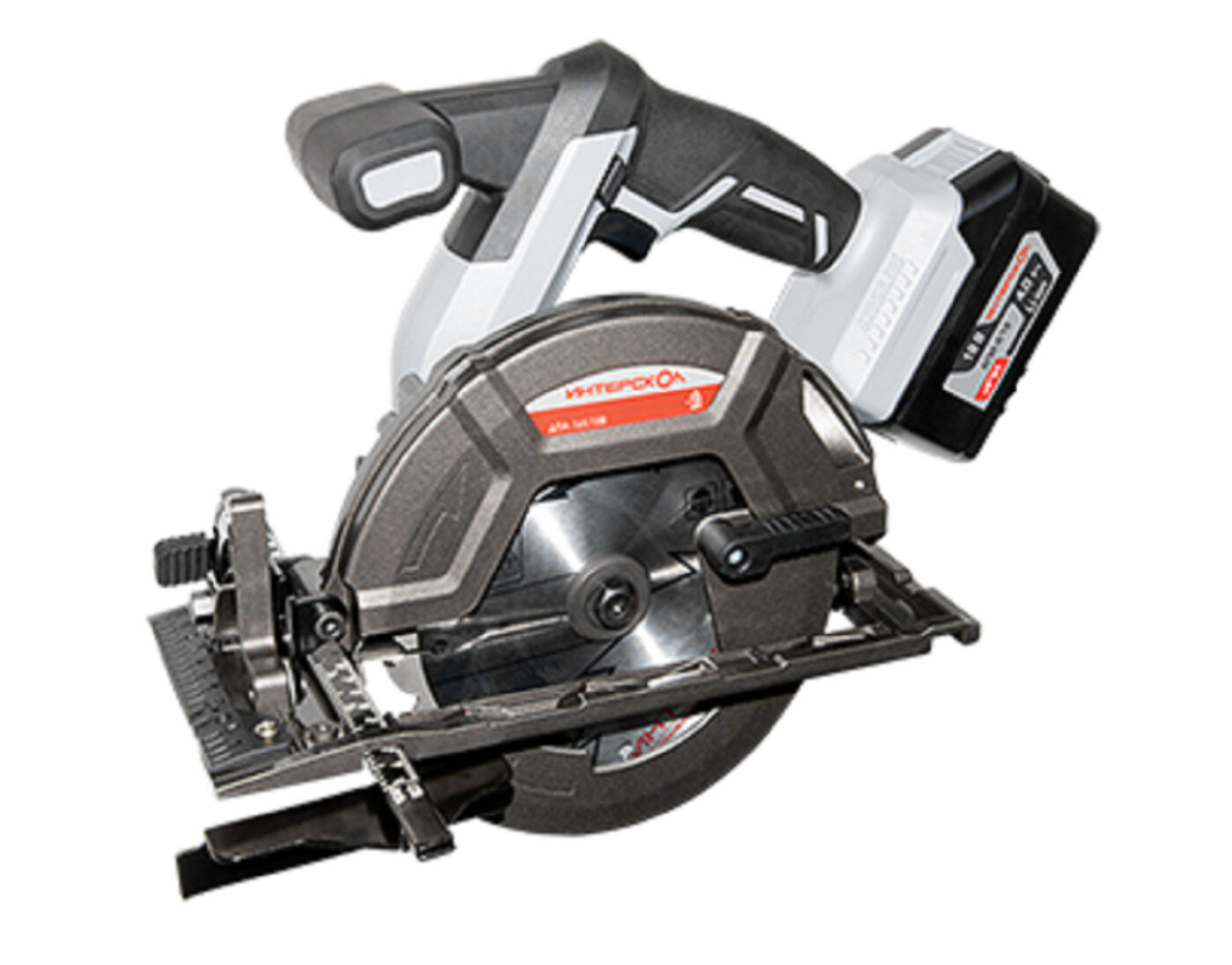 Пила дисковая аккумуляторная ИНТЕРСКОЛ ДПА-165/18В Li-ion АПИ (1 аккум. 4А/ч)