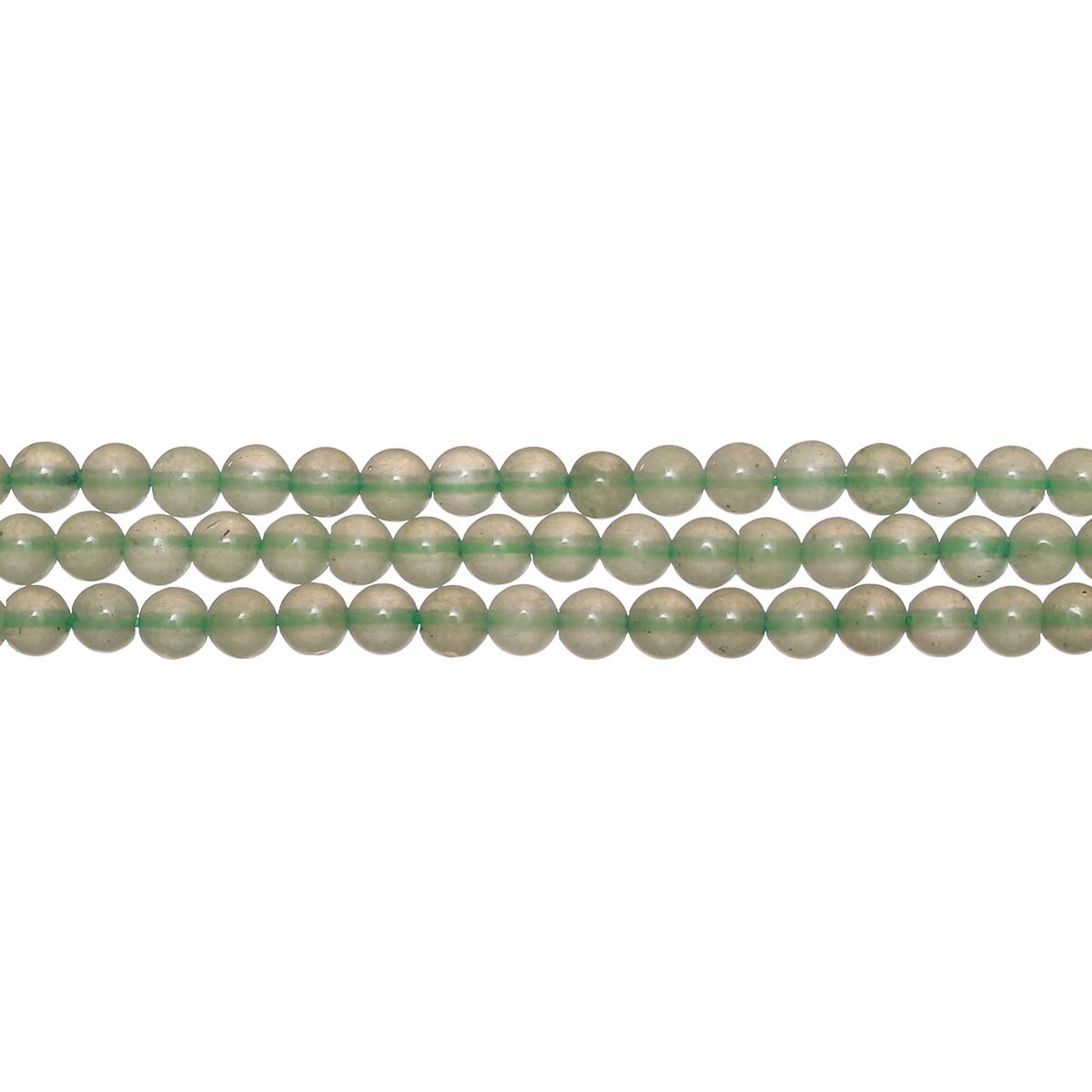 Бусины каменные, нефрит (имитация), 4мм, 92 шт, низка