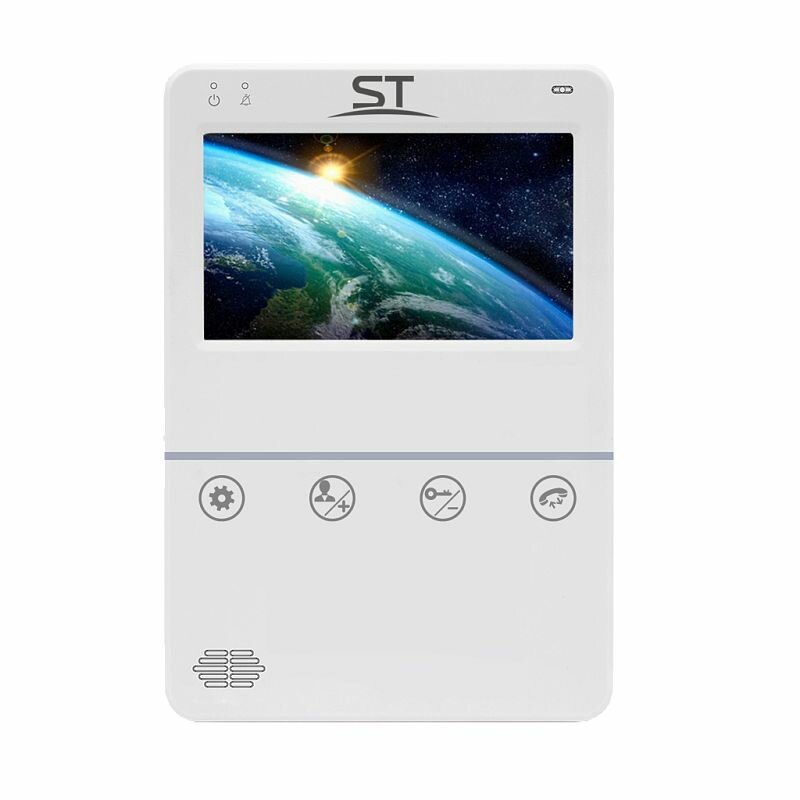 ST-M100/4(S) (белый)(Сенсорные кнопки) CVBS Цветной видеодомофон 4"