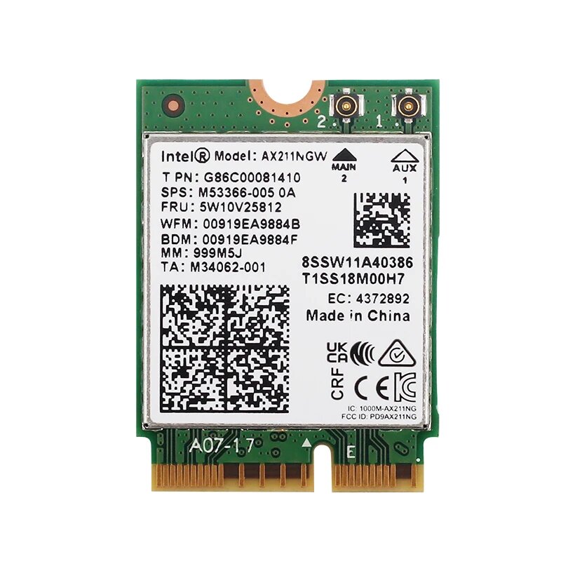 Intel AX201NGW M.2 CNVi Wi-Fi 6E — фото 1
