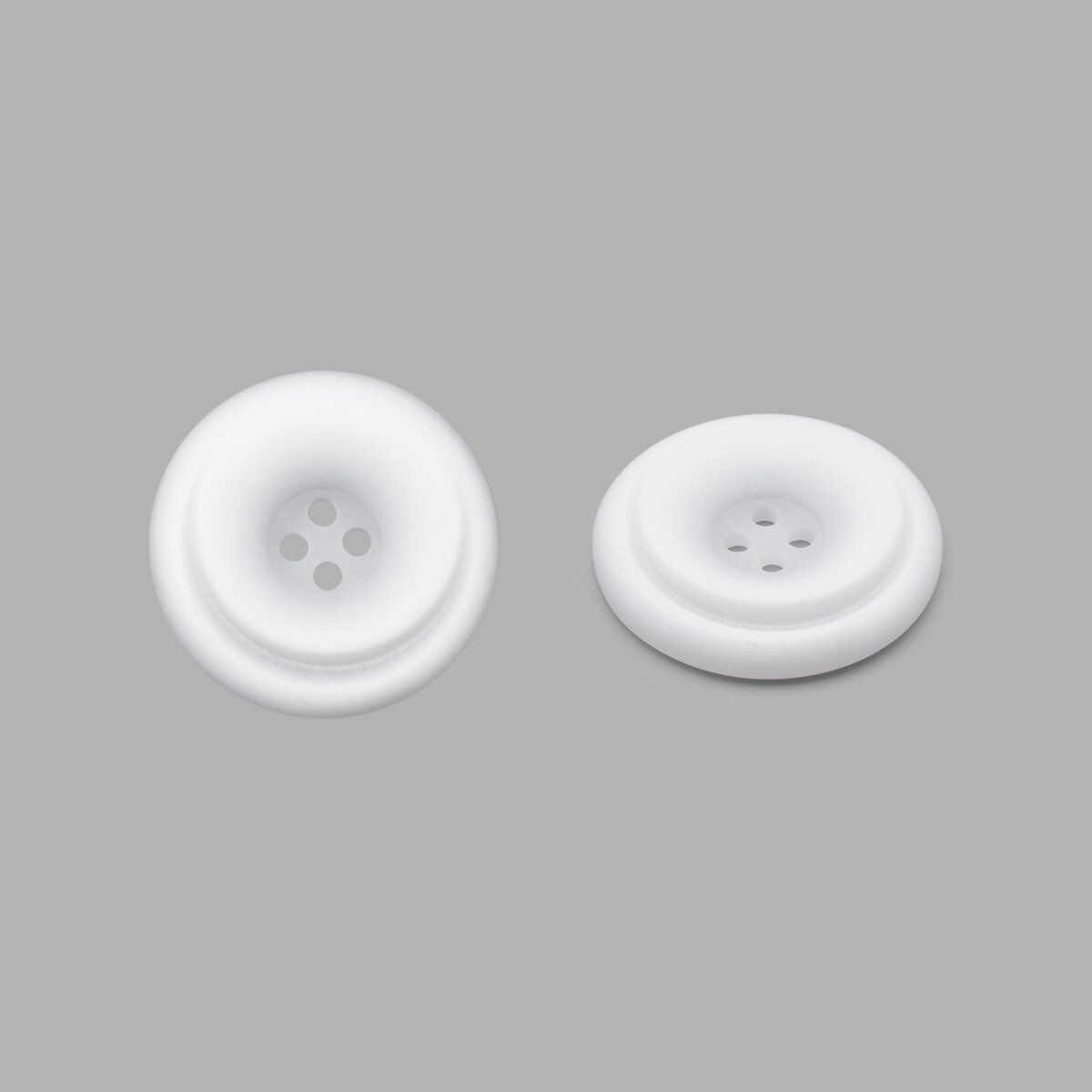 Пуговица 'Имитация дерева' 48L (30 мм), 36 шт, 4 прокола, пластик, CN 2821 (белый)