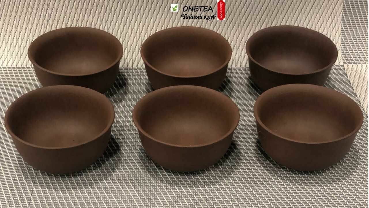 Набор пиал "Лотос-6" глина 6 шт по 60 мл