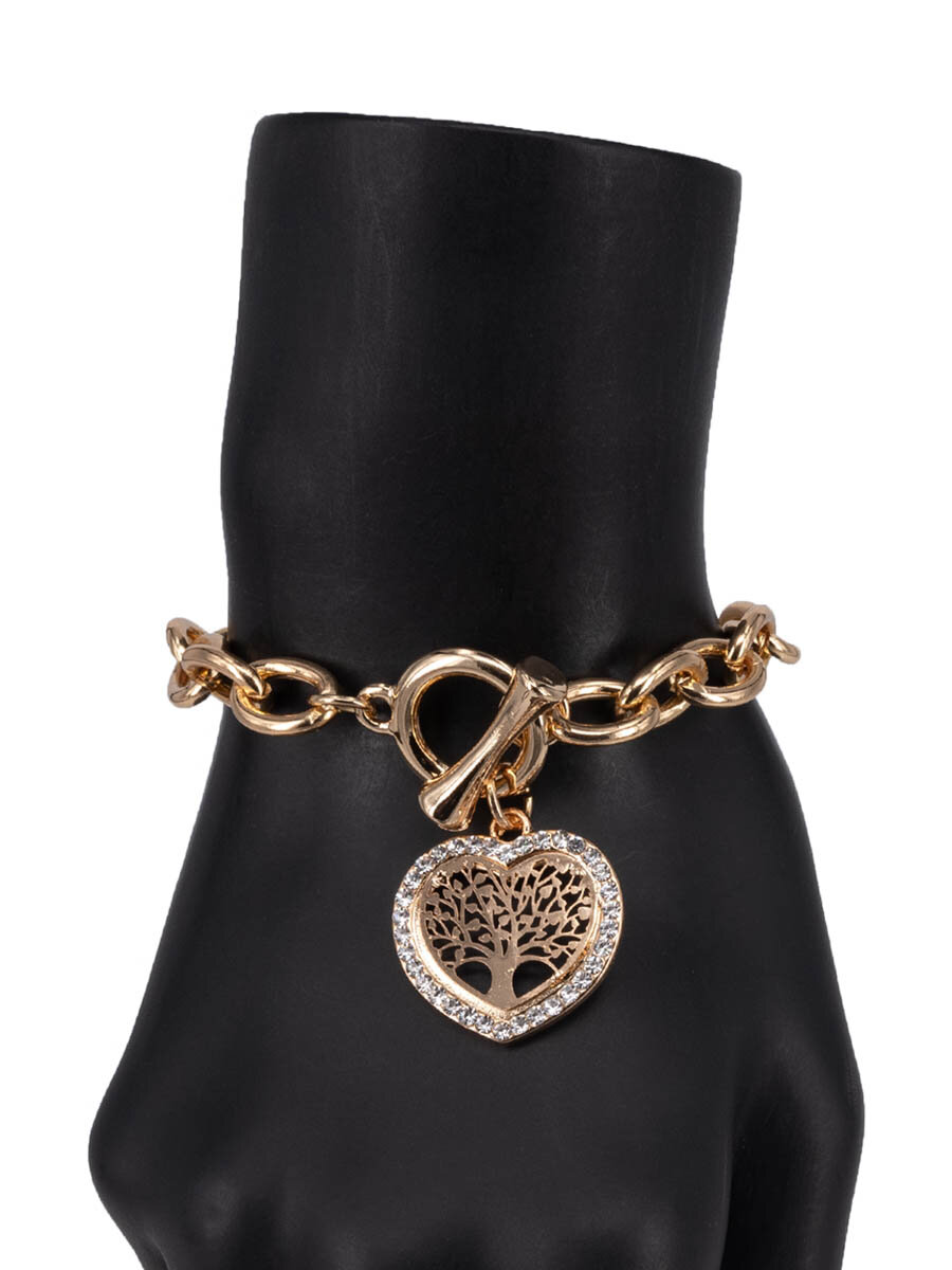 Жесткий браслет, фианит