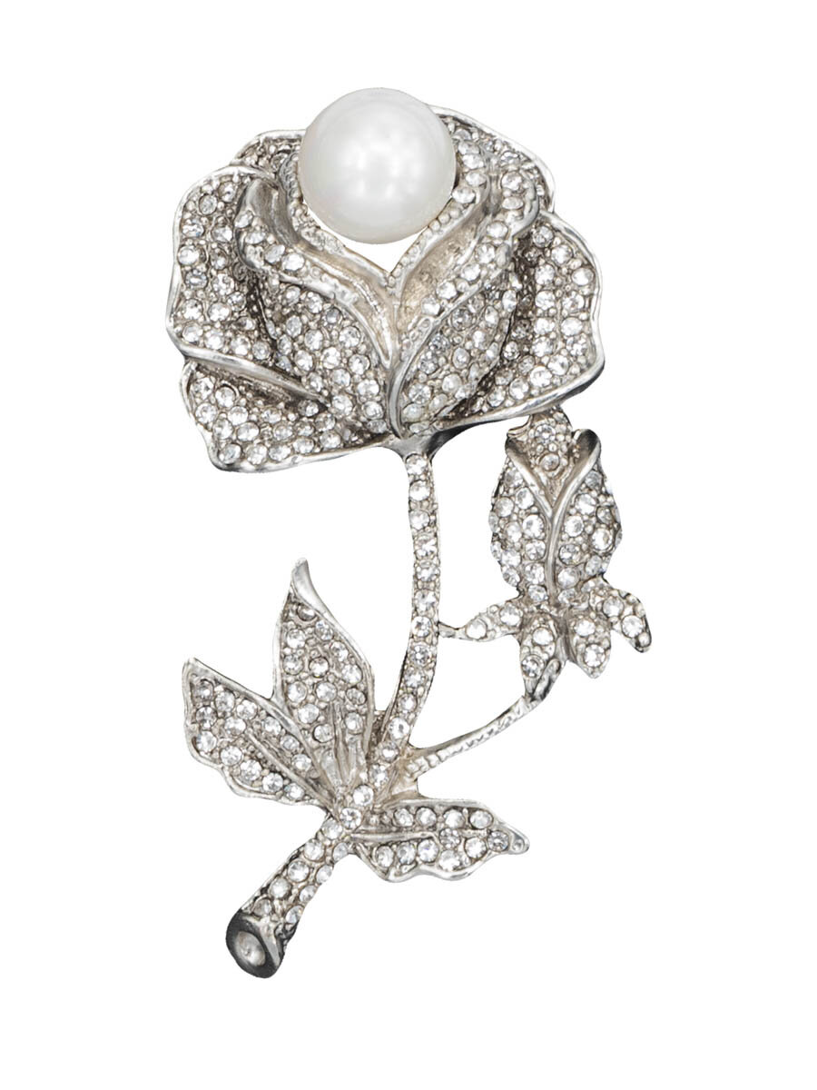 Брошь, стразы