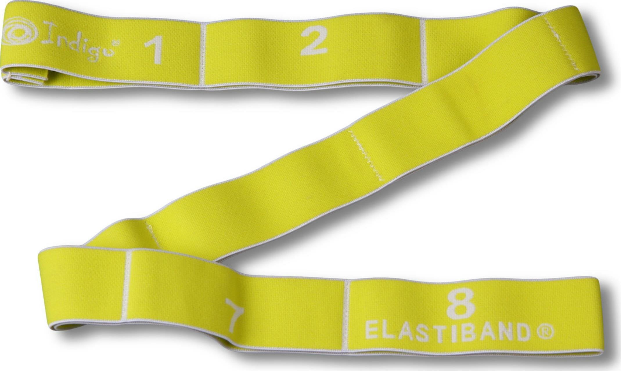 Эспандер-лента "Indigo", замкнутая, с прошитыми петлями для захвата, цвет: желтый, Light, 90 х 4 см
