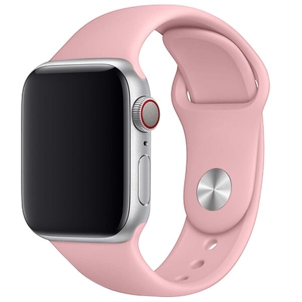 Ремешок силиконовый для Apple Watch 42/44/45/49mm пудровый