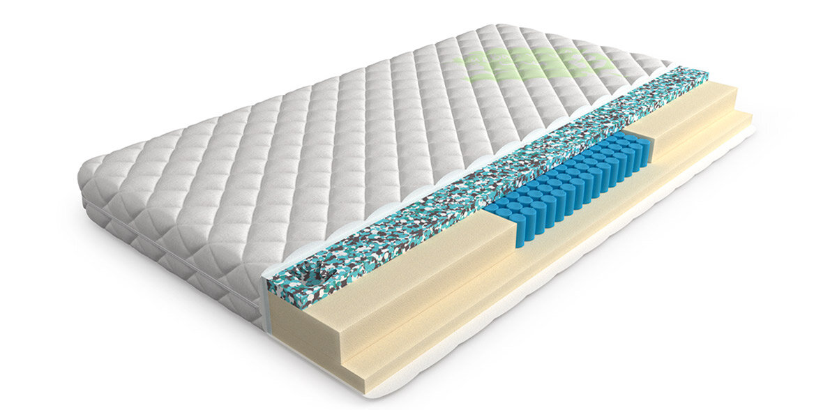 Матрас Mr.Mattress Ocean L 160х200 высота 16 см анатомический средней жесткости Независимые пружины