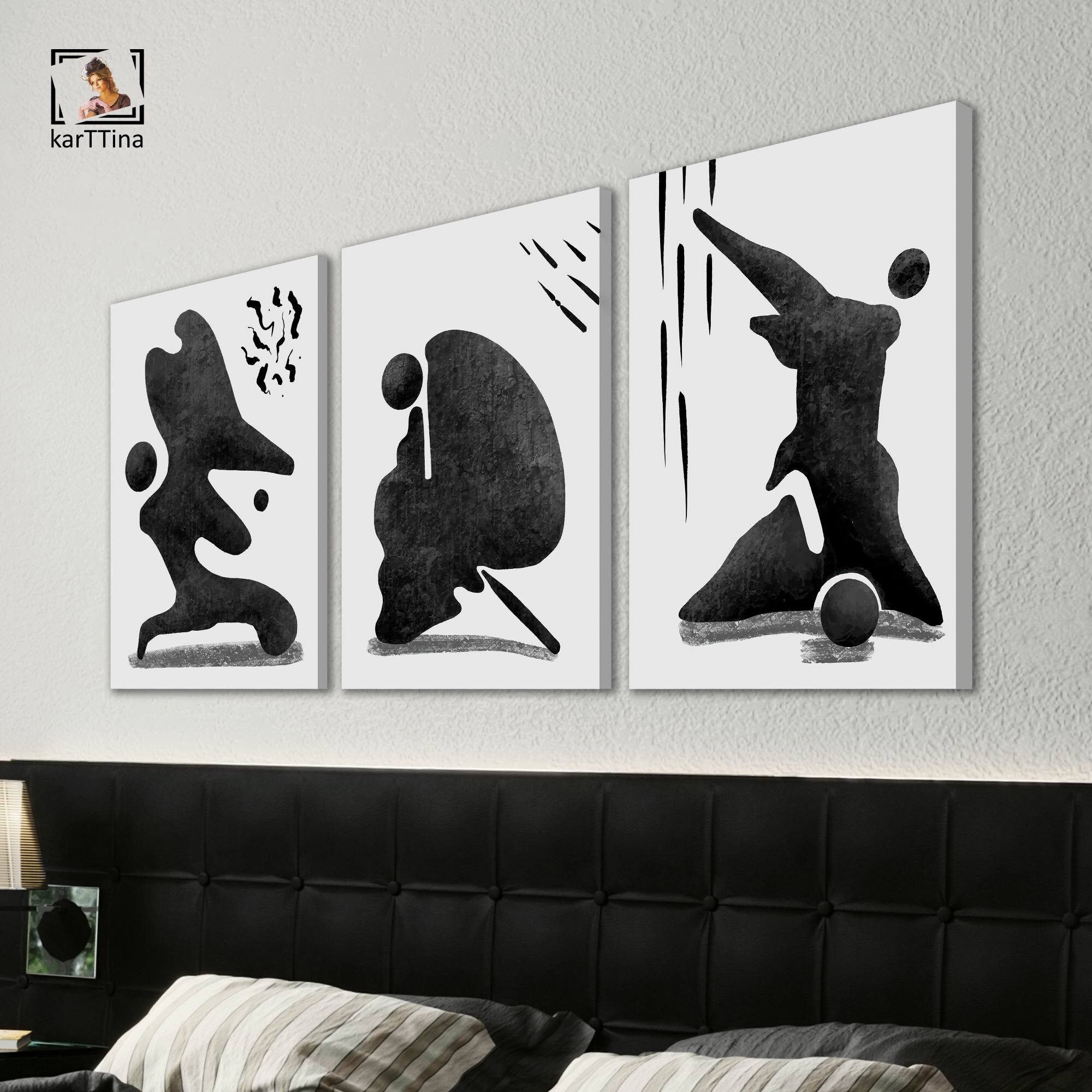 Картина на стену, интерьерная "Тени ночи", 150 см х 70 см