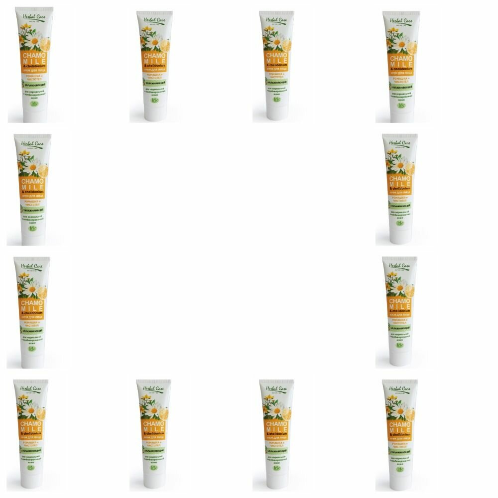 Iris cosmetic Крем для лица Herbal Care, Ромашка и чистотел, увлажняющий, 100 мл, 12 уп