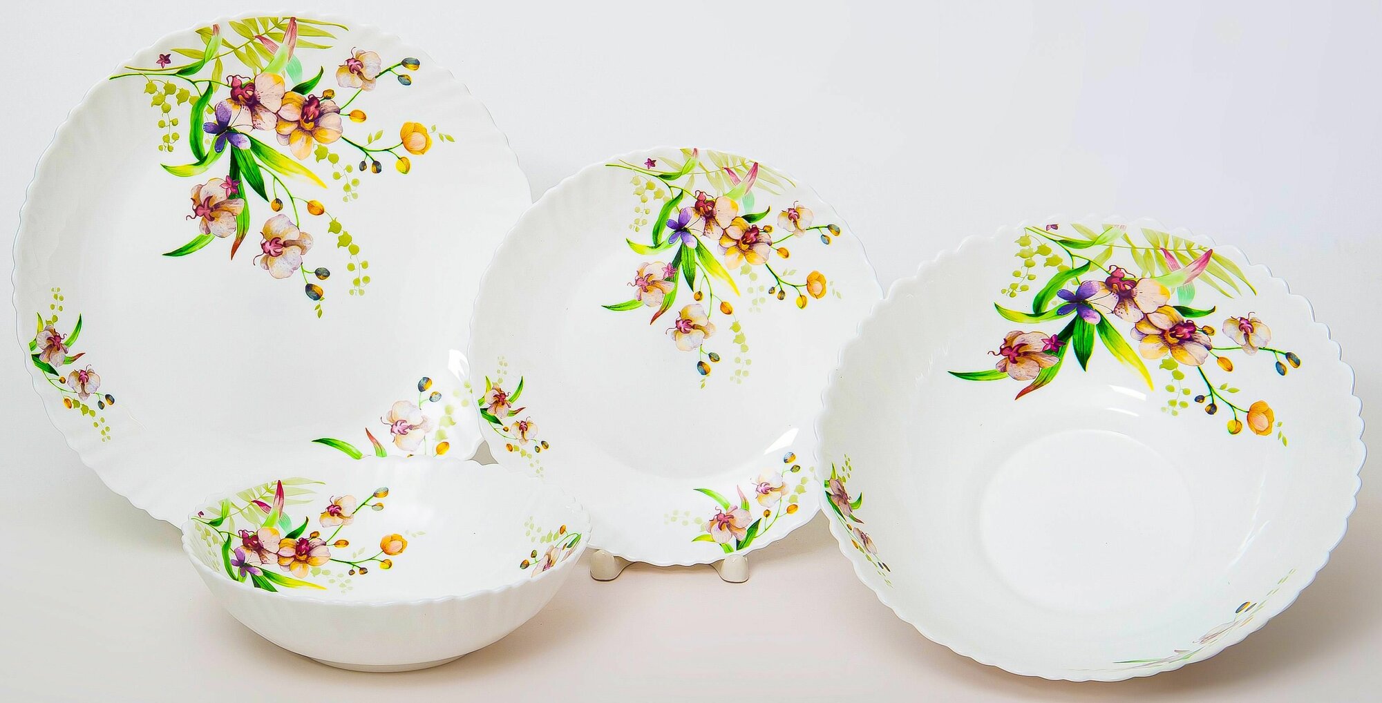 Набор посуды Английский сад стеклокерам. 131-21007 19пр.