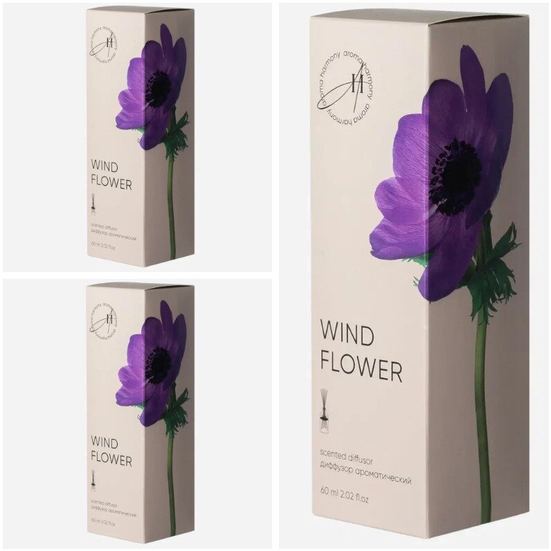 Aroma Harmony Диффузор Ароматический Spring Wind Flowe, 60мл, 3 шт