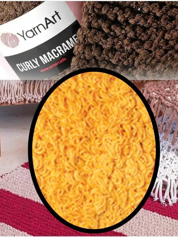 764 Пряжа YarnArt "Macrame Curly" (2шт*500гр.)