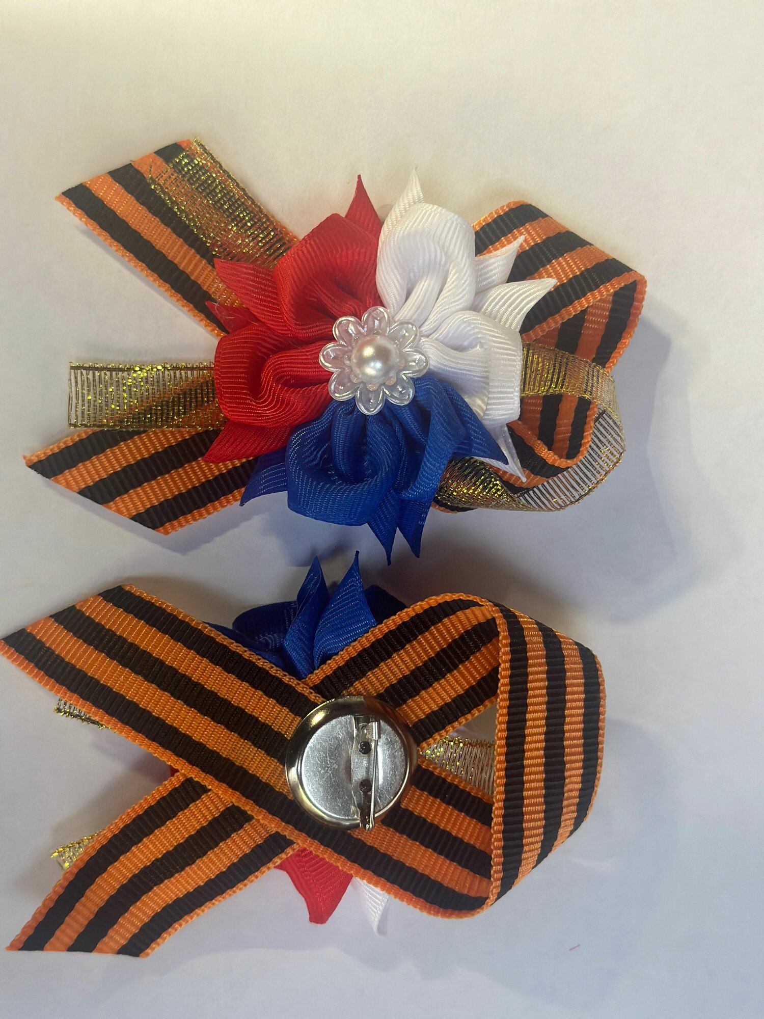 Брошь георгиевская лента к 9 мая День Победы