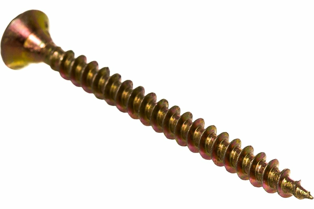 КЧ Шуруп Качественный крепеж желтый цинк 4,0x45 мм, 145 шт, 0300465