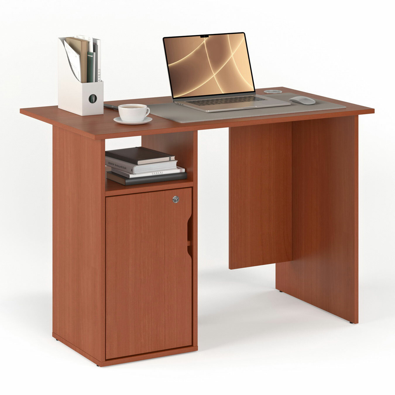 Письменный стол 007051Л (цвет: вишня)