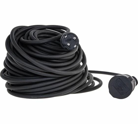 Удлинитель сетевой 30 м, силовой, уличный шнур Gigant КГ 3х1,5 16A строительный, электрический INDUSTRY EG PE-030