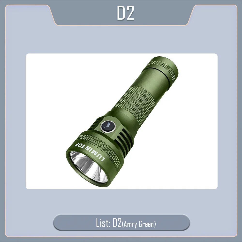 LUMINTOP D2 фонарик Армия Green, 1000 люмен