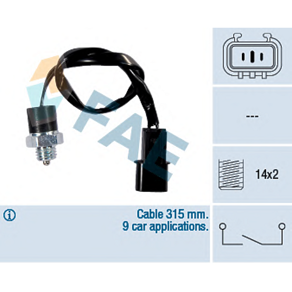 FAE 40897 (938603A001) датчик заднего хода 93860-3a001