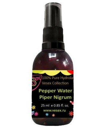 VESEX Гидролат черного перца 100% (перцовая вода) / Pepper 25 мл.