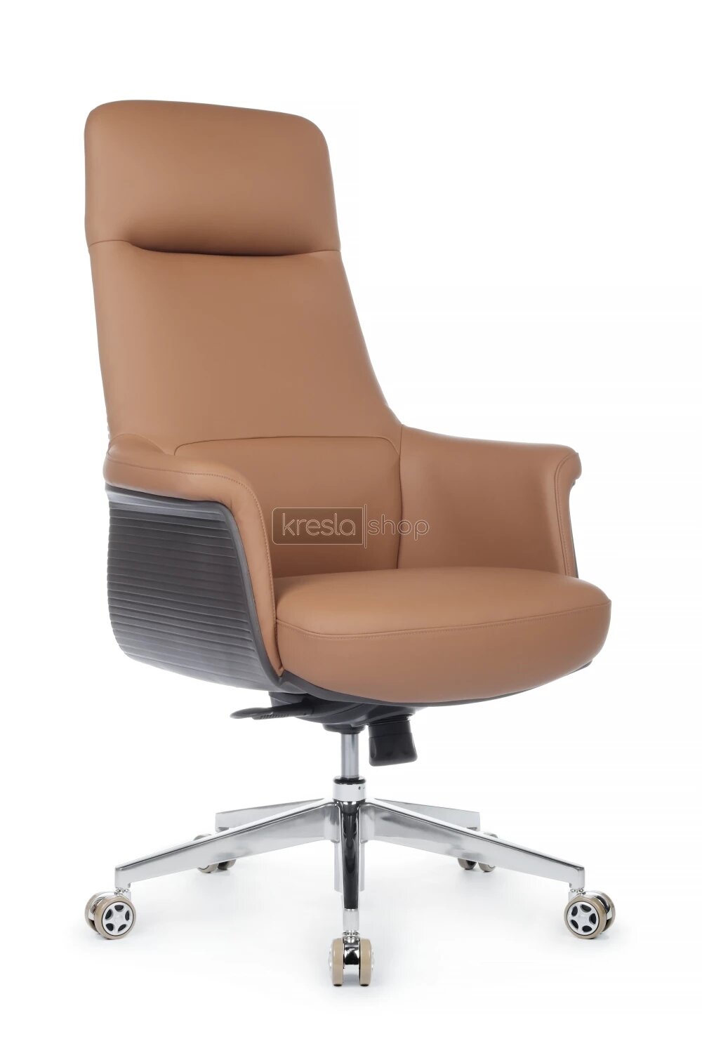 Кресло для руководителя Riva Design Verdi A655 коричневая премиум экокожа
