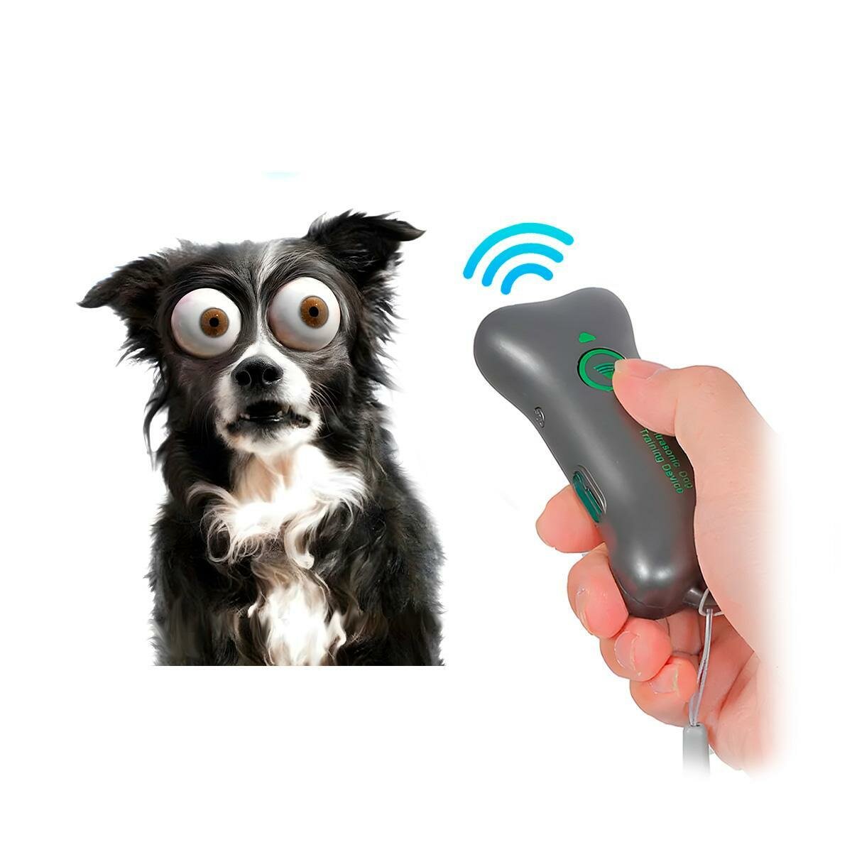 Ультразвуковой отпугиватель антилай для собак SAW Mod: AU/02 (W91730YHU) - ультразвуковой отпугиватель собак переносной на батарейках.