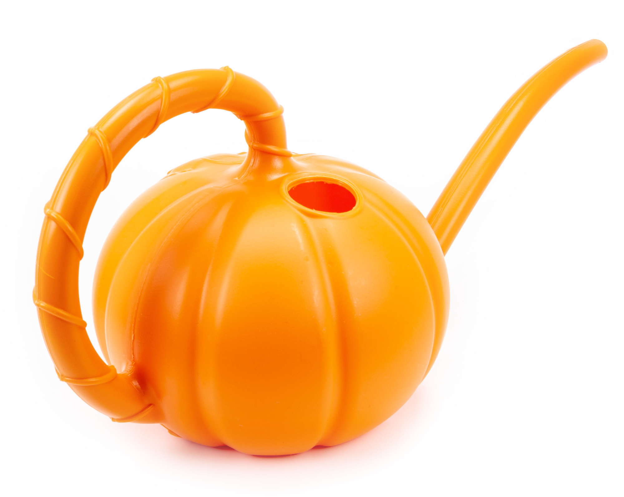 Лейка для цветов Альтернатива Тыковка пластик оранжевая 1.5л
