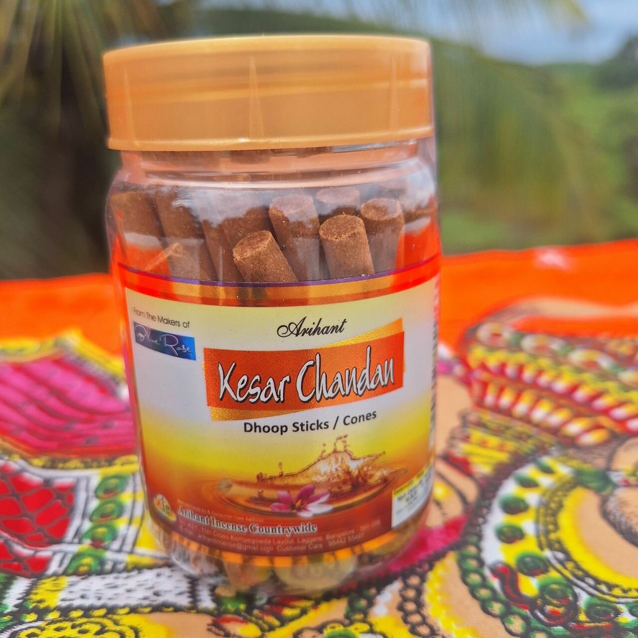 Натуральные благовония безосновные (палочки 100 грамм) "Kesar Chandan" эксклюзивные волшебные благовония ручной работы.