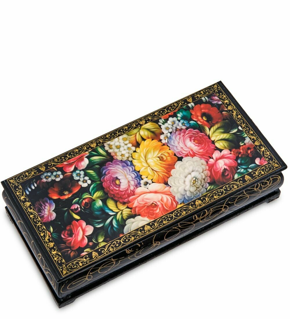 Шкатулка-купюрница в технике декупаж (8х17х4)