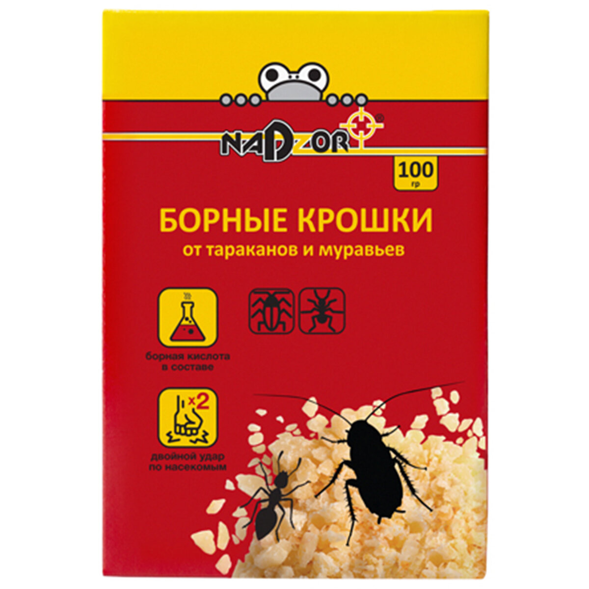 Средство от тараканов и муравьев Nadzor Борные крошки 100г